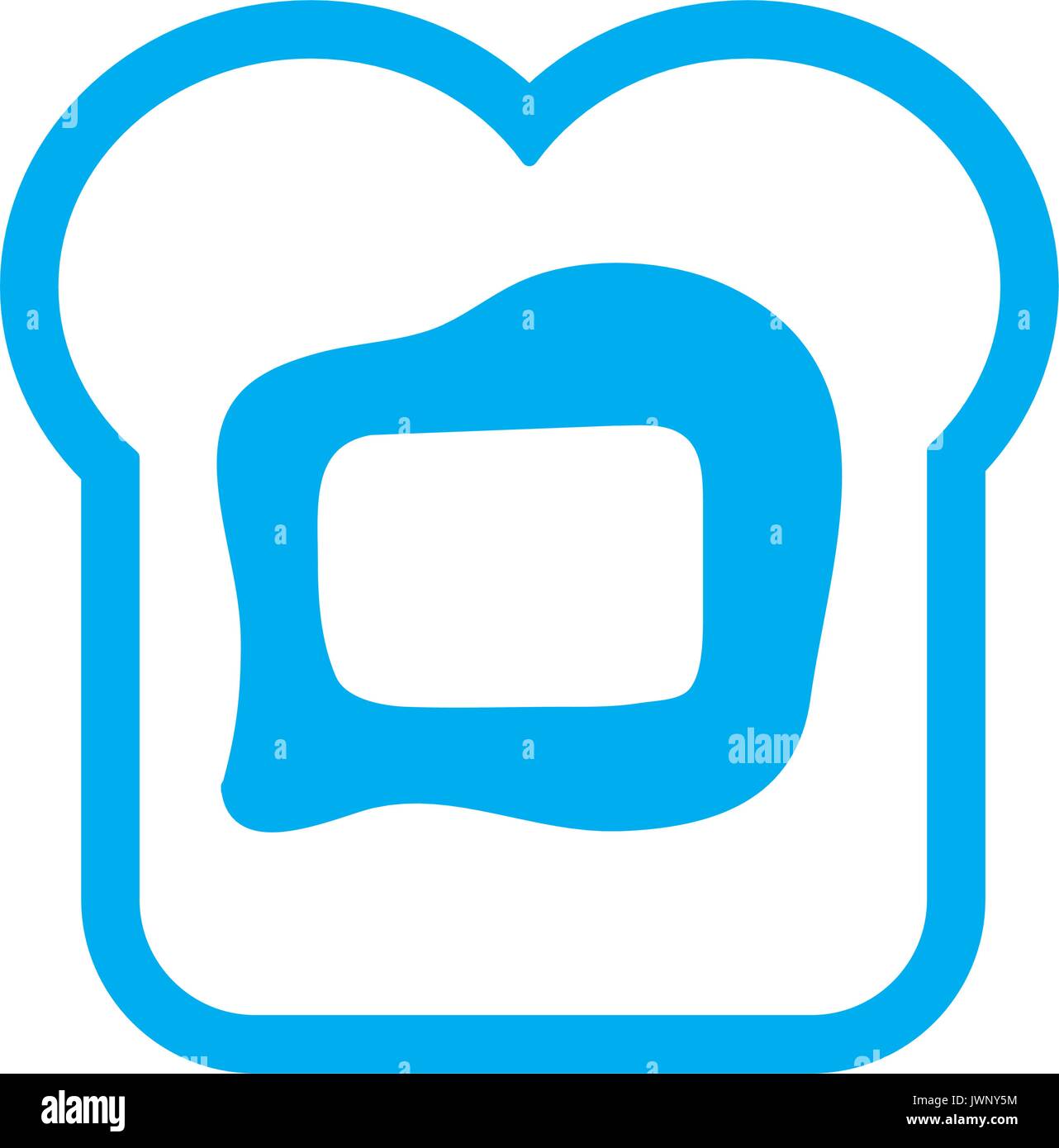 bread with butter icon Stock Vector Image & Art - Alamy