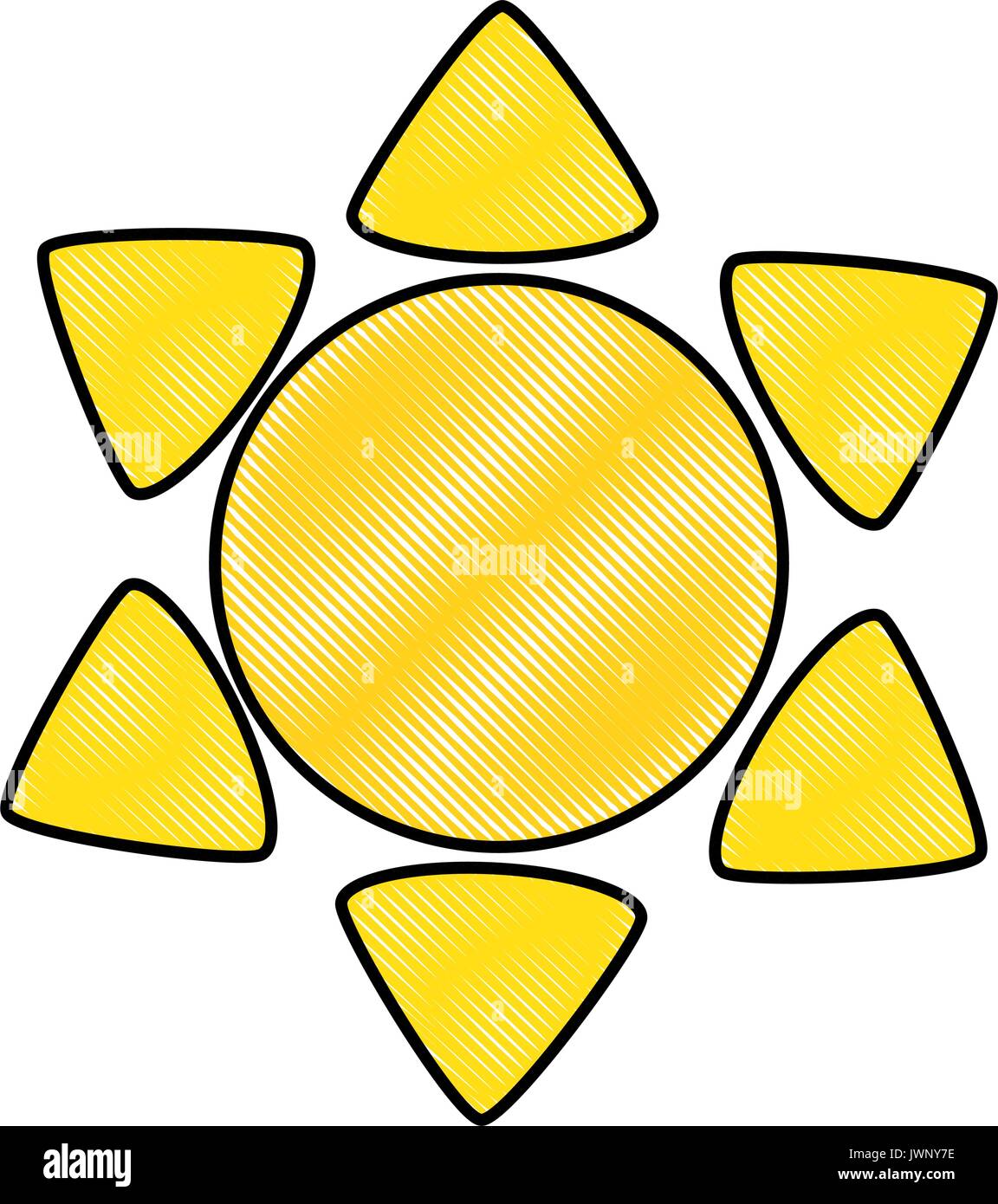 sun weather symbol over white background graphic design Stock Vector ...