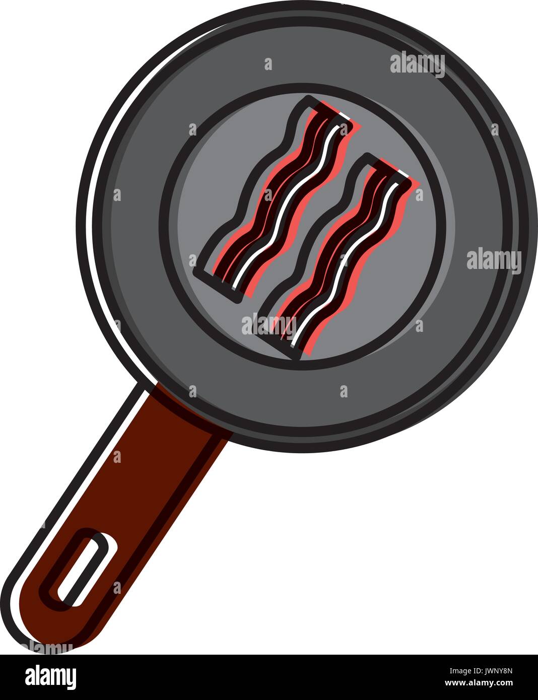 Bacon stripes icon hi-res stock photography and images - Alamy