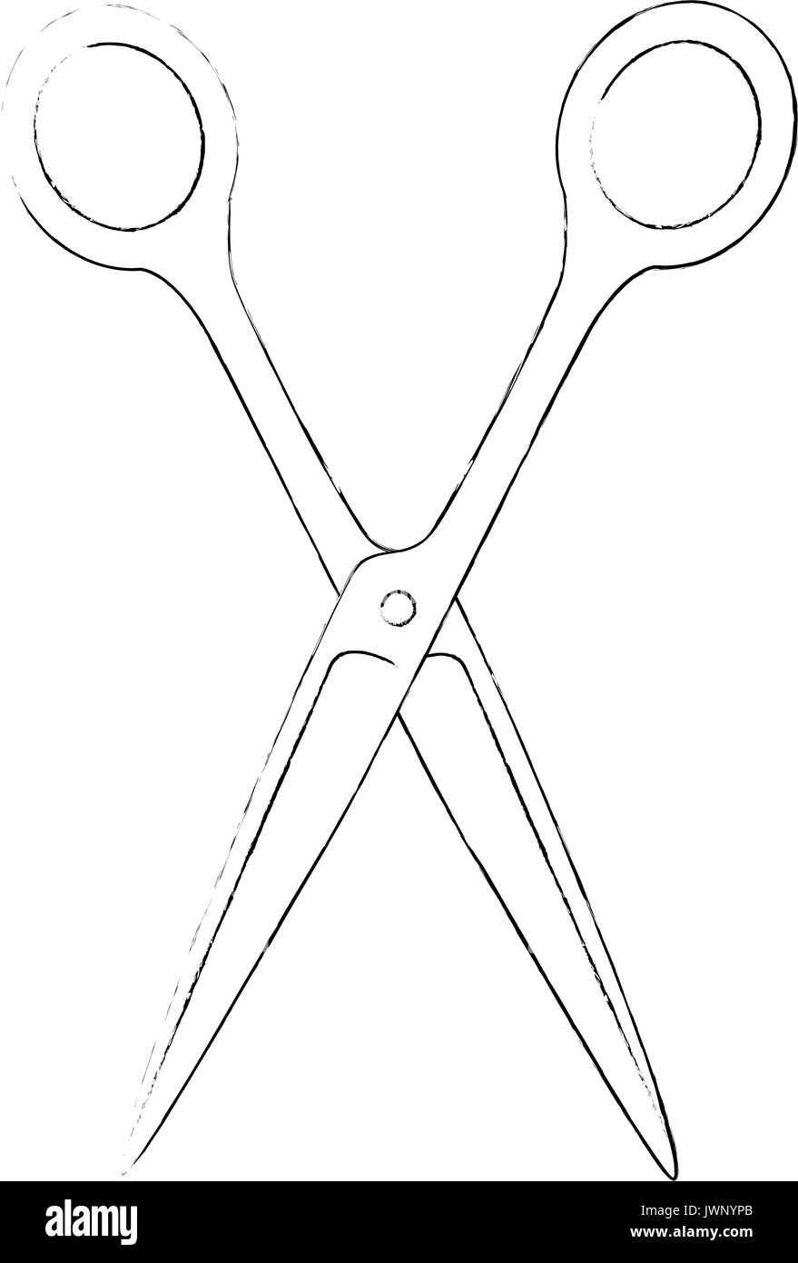 Sewing scissor tool icon vector illustration graphic design Stock ...