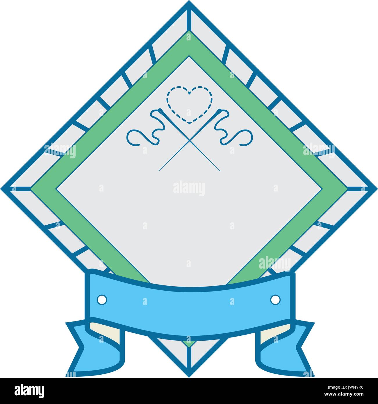 Cute label banner icon vector illustration graphic design Stock Vector ...