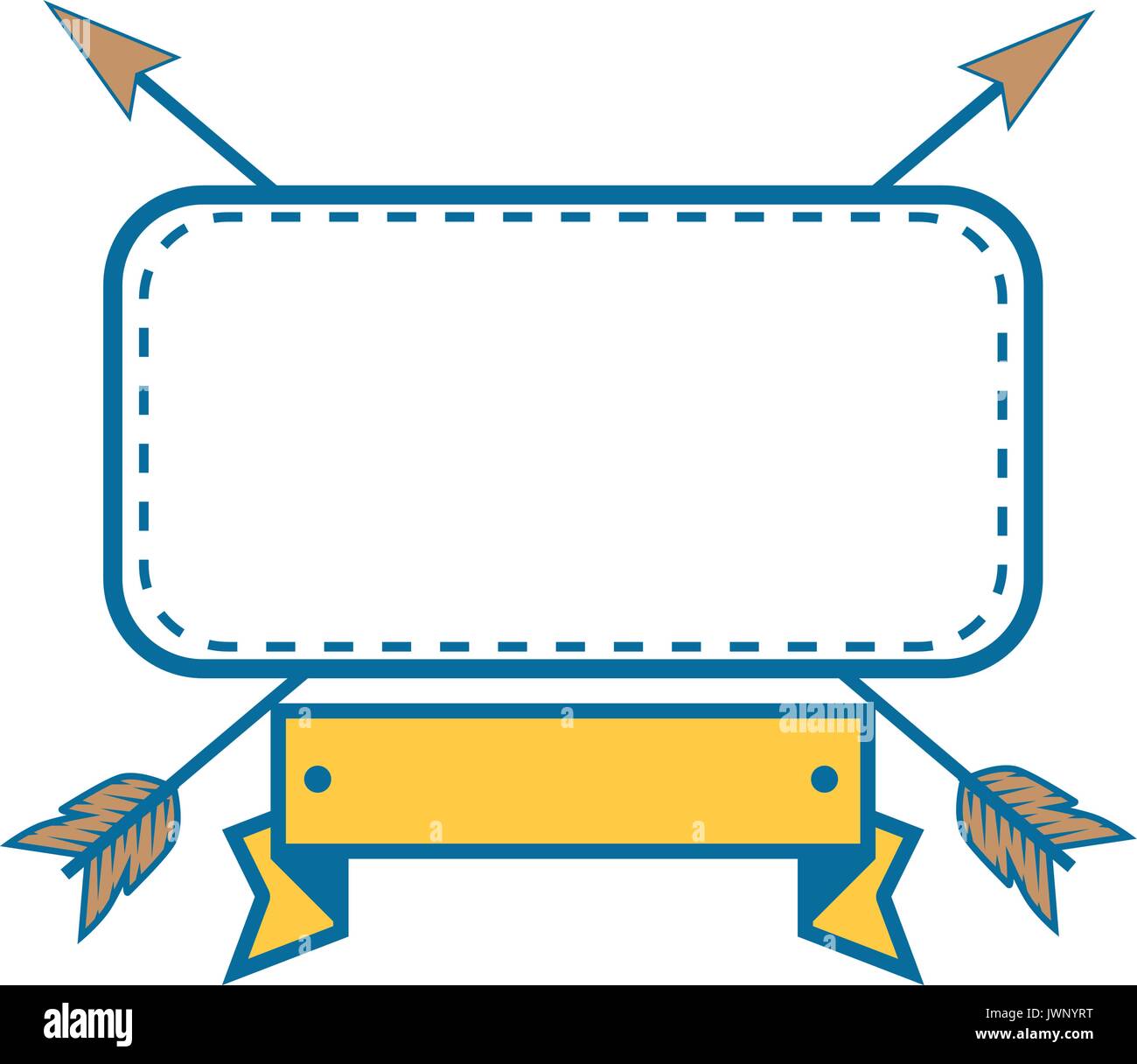 Cute label banner icon vector illustration graphic design Stock Vector ...