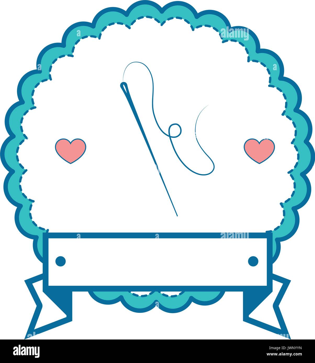 Cute label banner icon vector illustration graphic design Stock Vector ...