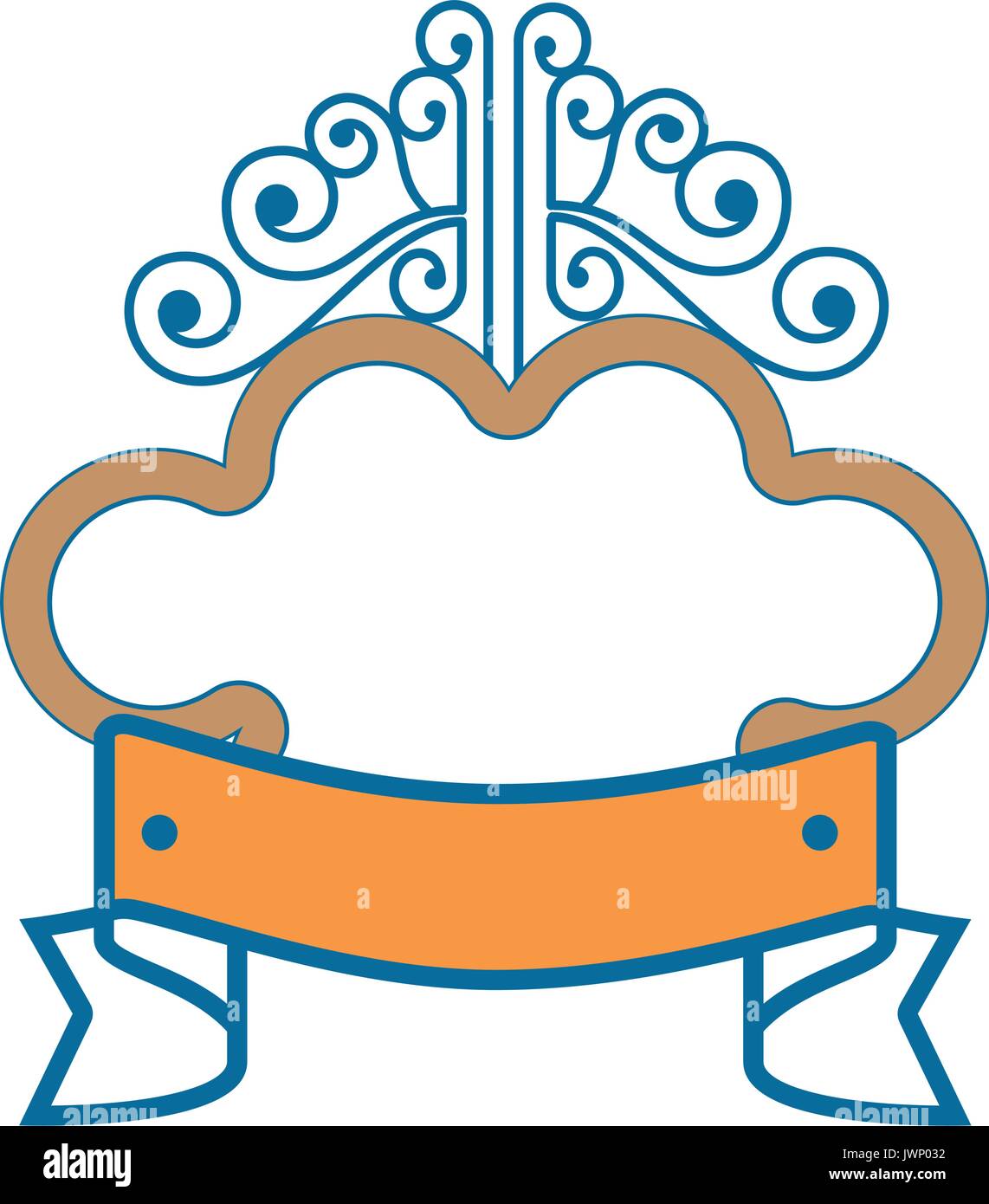 Cute label banner icon vector illustration graphic design Stock Vector ...