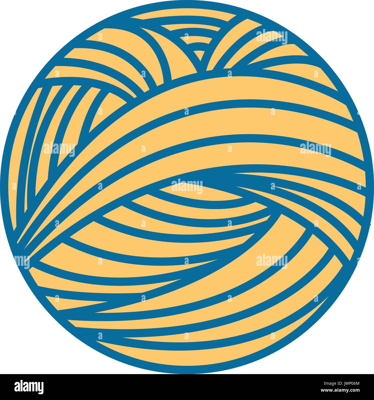 Ball of green wool knitting needles Stock Vector Images - Alamy