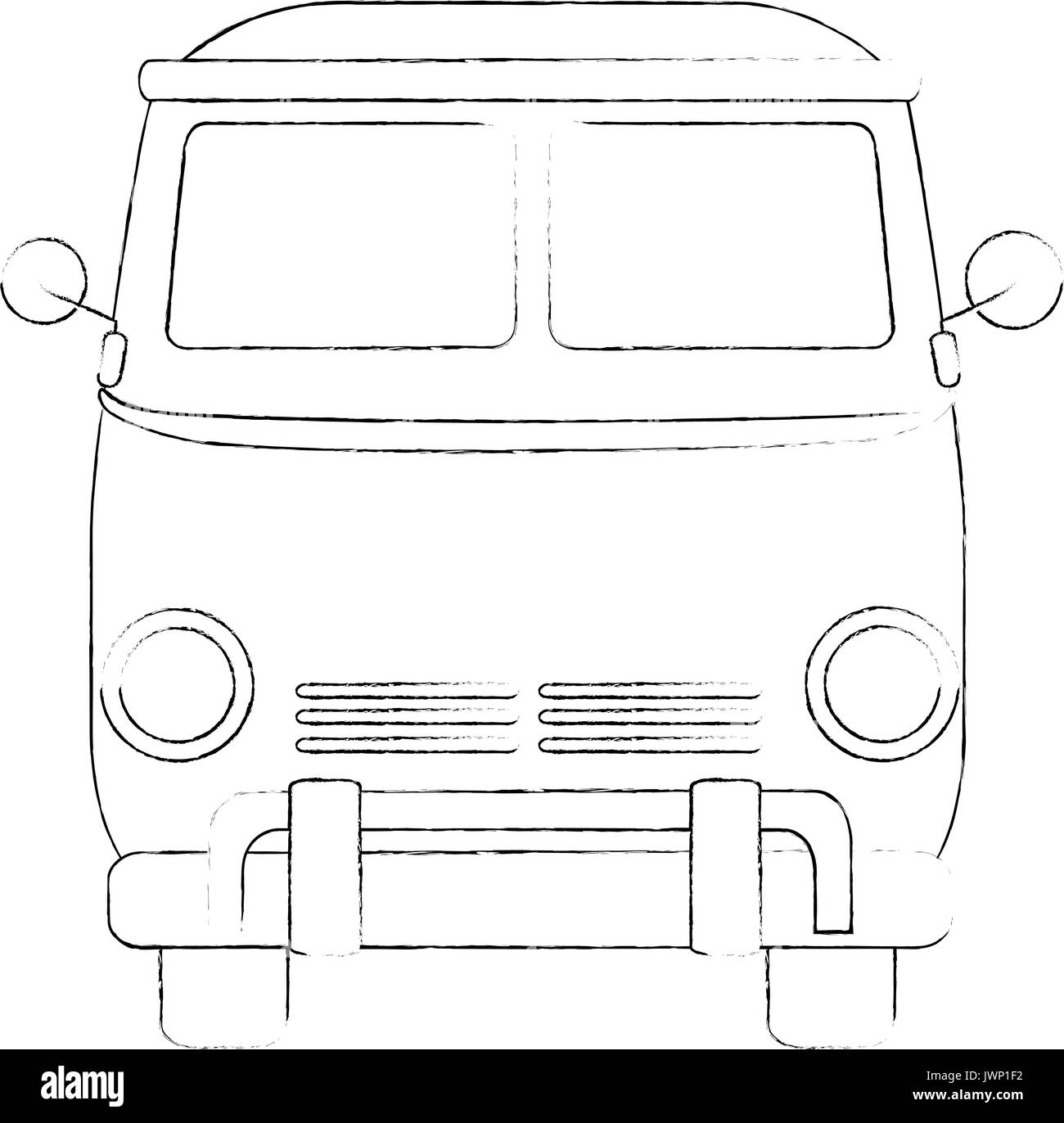 1960s bus illustration hi-res stock photography and images - Alamy