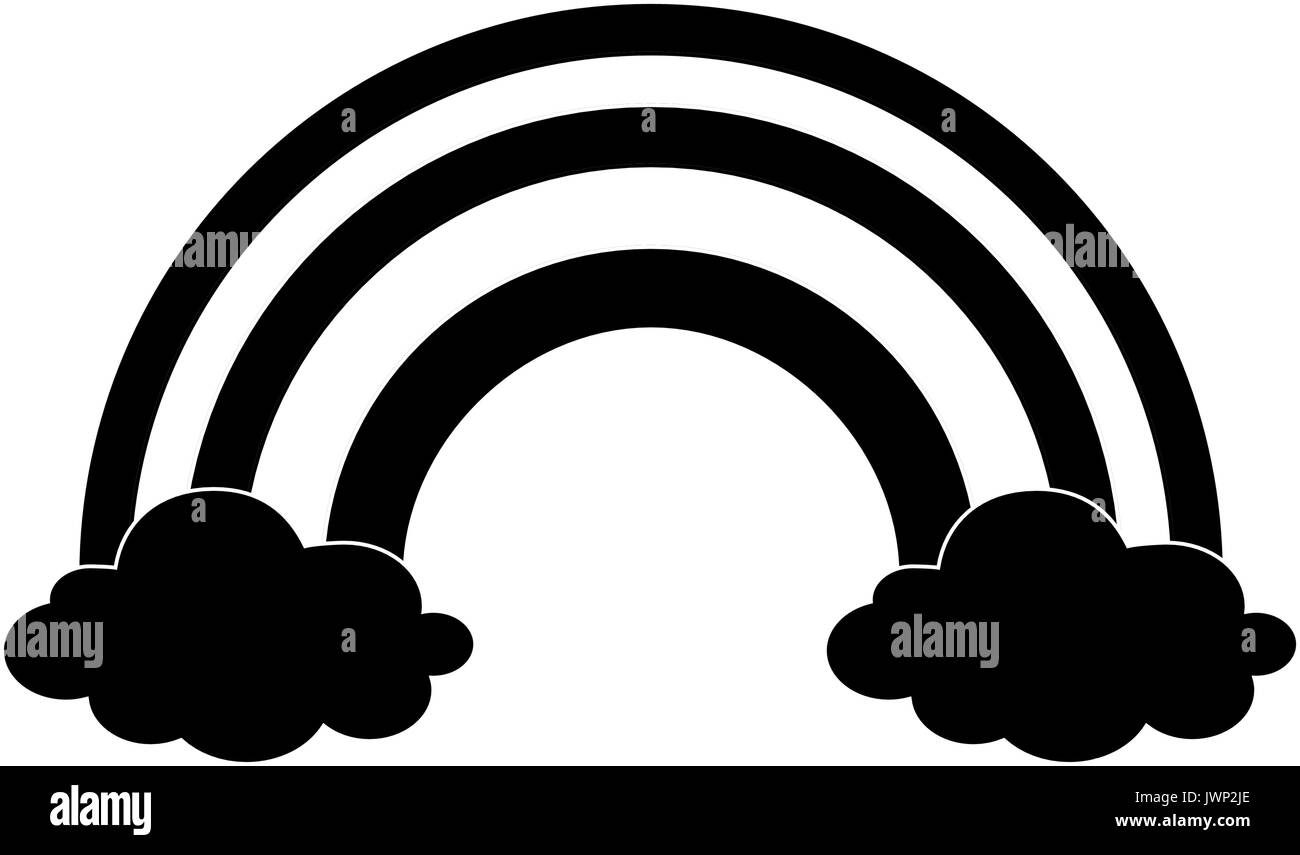 Beautiful rainbow cartoon icon vector illustration graphic design Stock ...