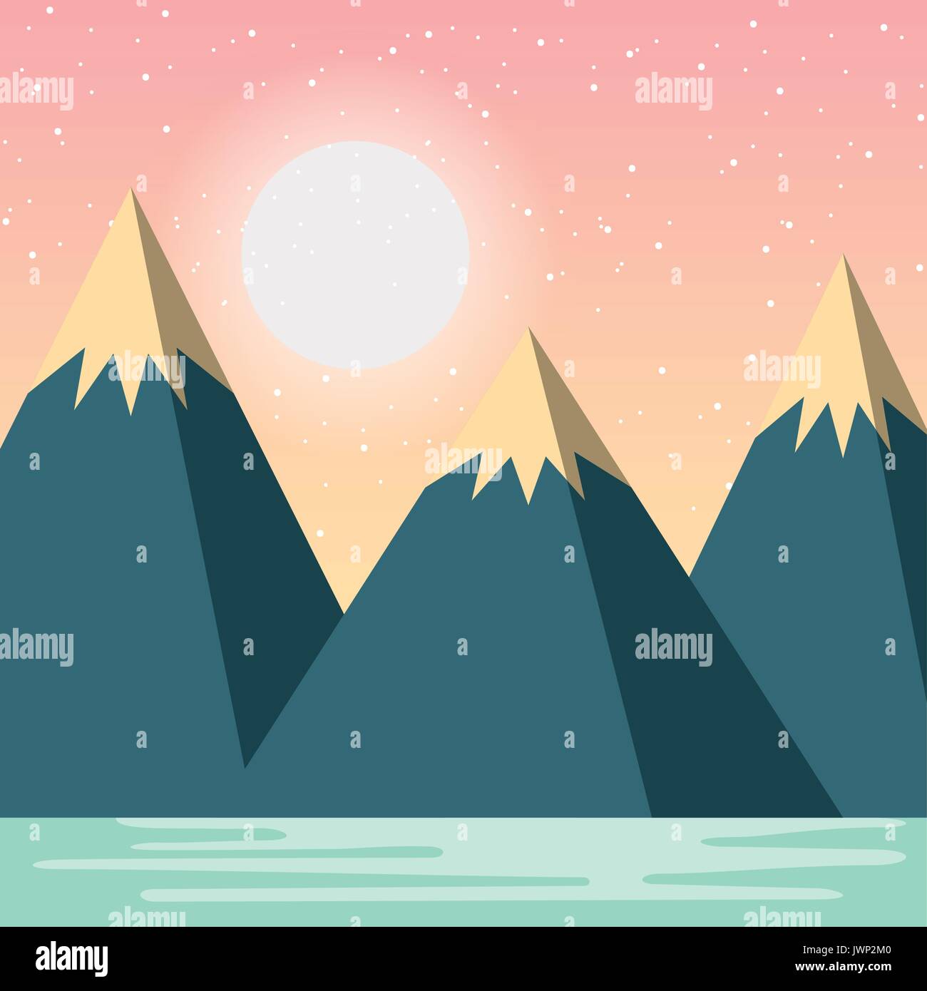 Beautiful vacation relaxing view scene Stock Vector Images - Alamy