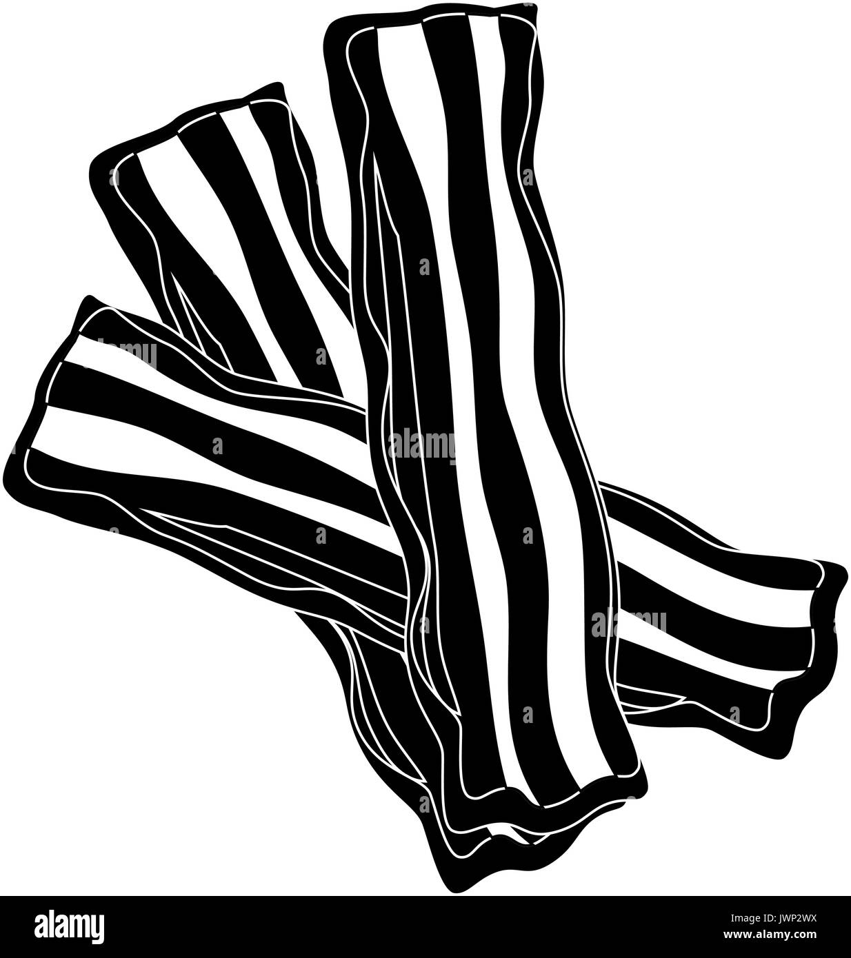 Bacon Clipart Black And White