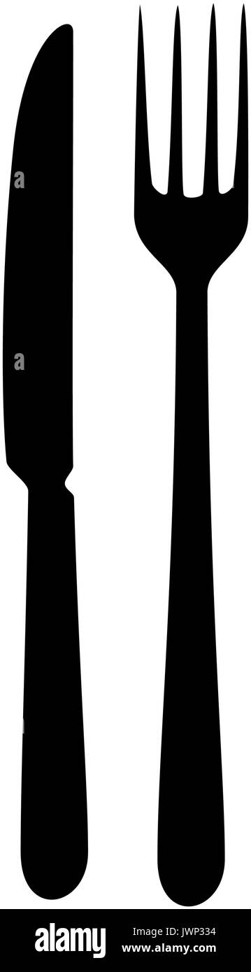 knife and fork icon over white background vector illustration Stock ...