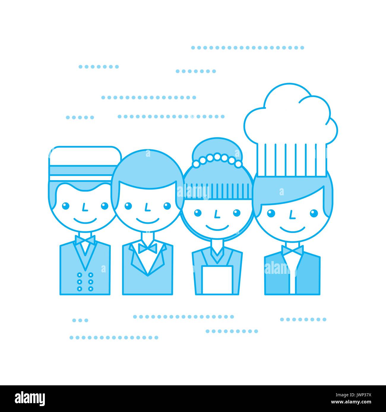 Hotel reception people young Cut Out Stock Images & Pictures - Alamy