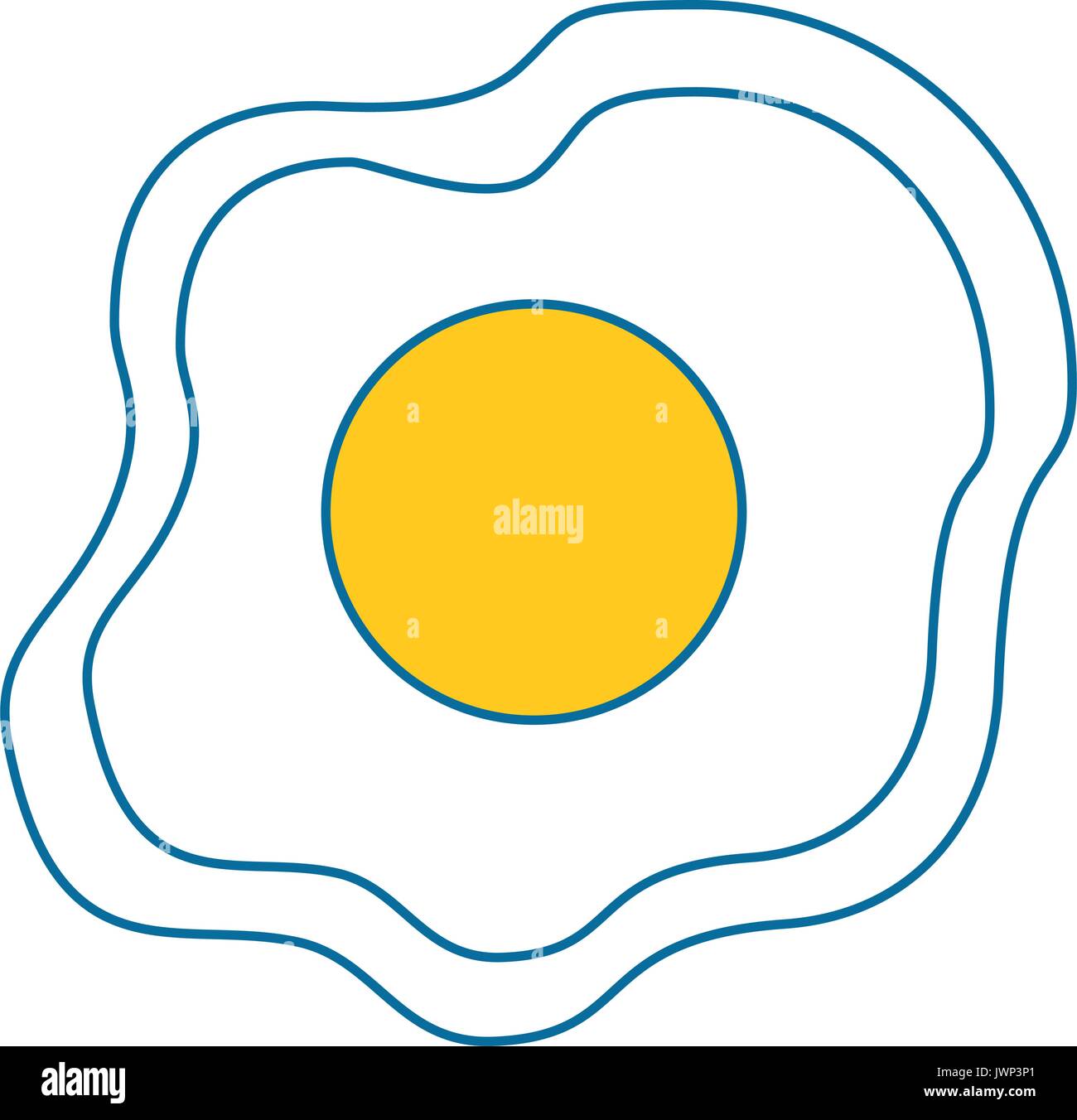 fried egg icon over white background vector illustration Stock Vector ...