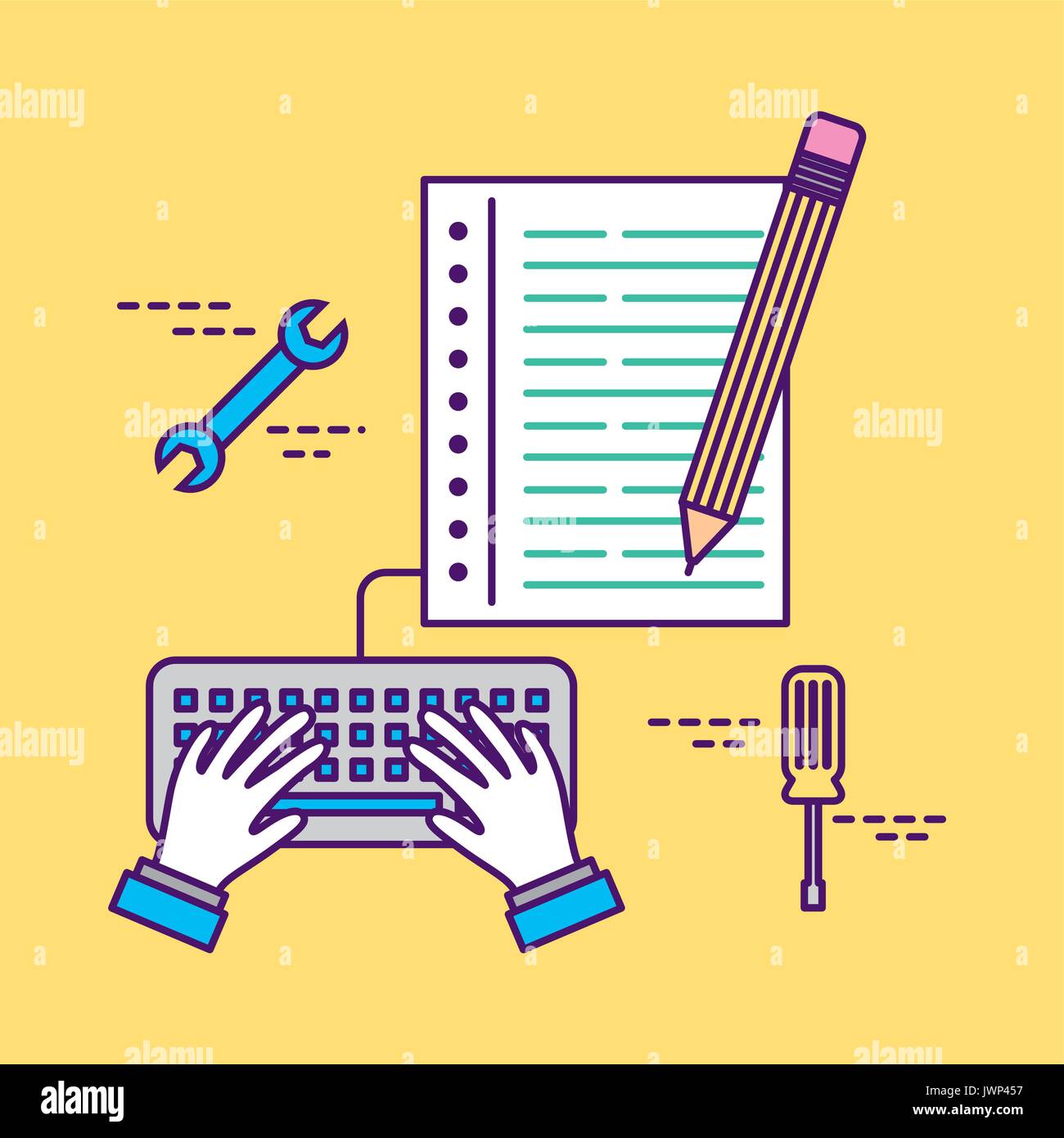 Develop computer codes Stock Vector Image & Art - Alamy