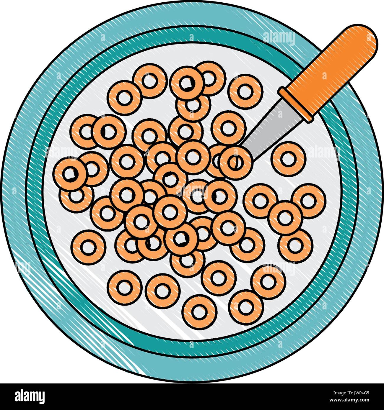 cereal bowl icon over white background vector illustration Stock Vector ...