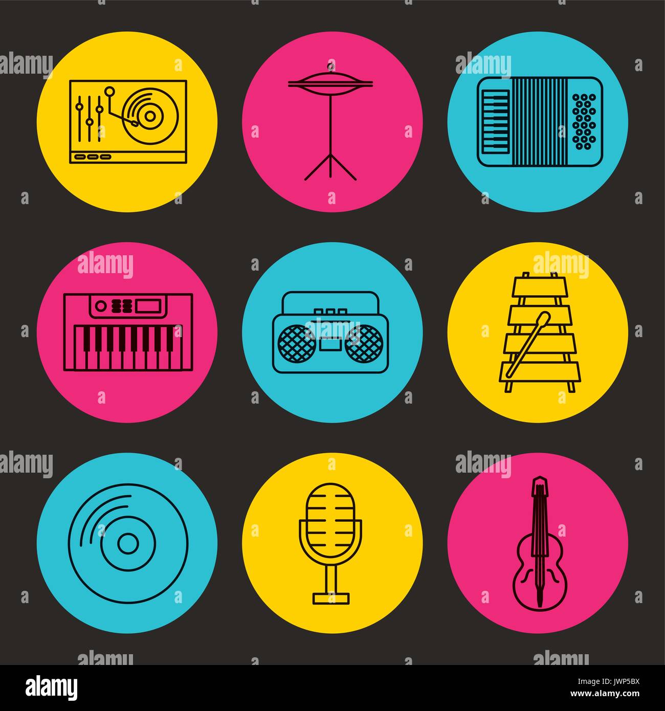 Classical music icon Stock Vector Images - Alamy