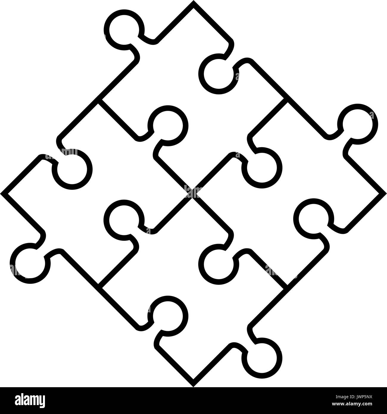 jigsaw puzzles icon over white background vector illustration Stock ...