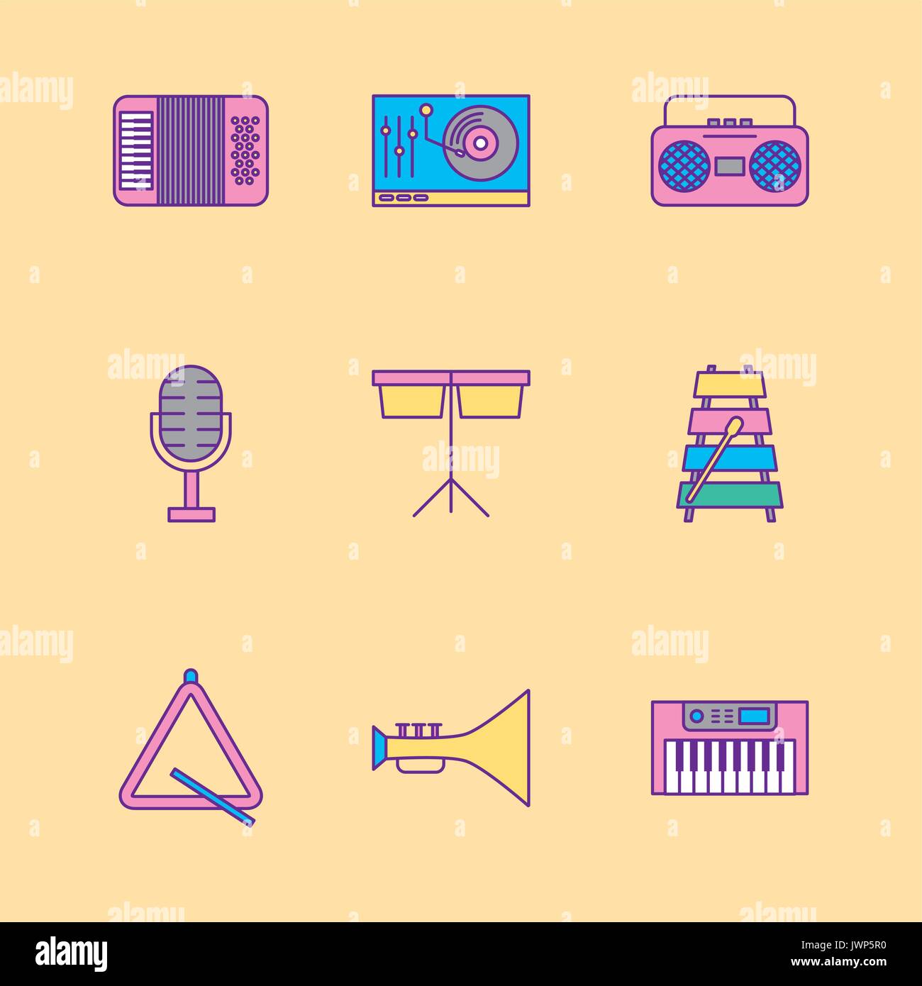 icon set classical music Stock Vector Image & Art - Alamy