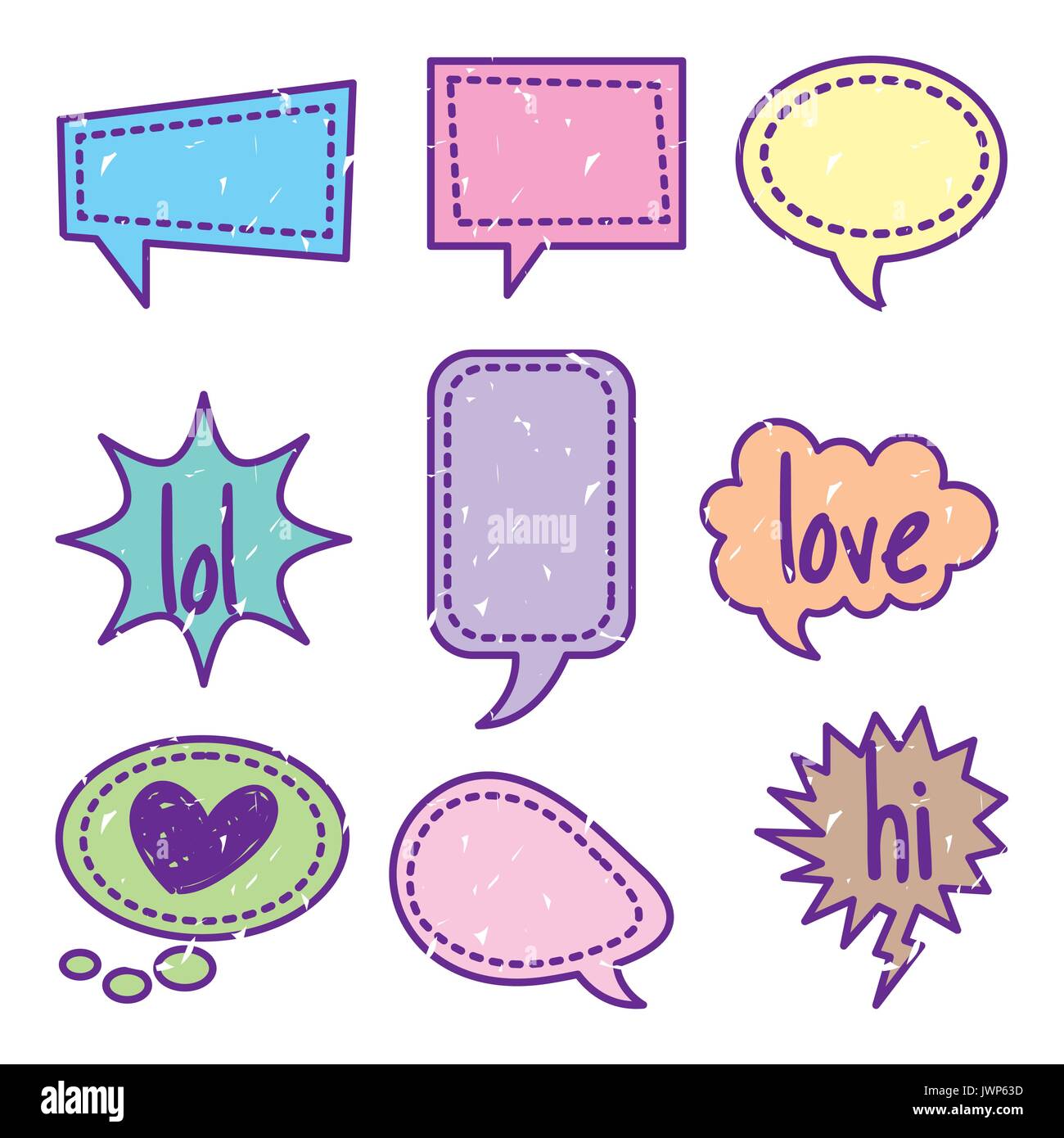icon set pop art comics Stock Vector Image & Art - Alamy