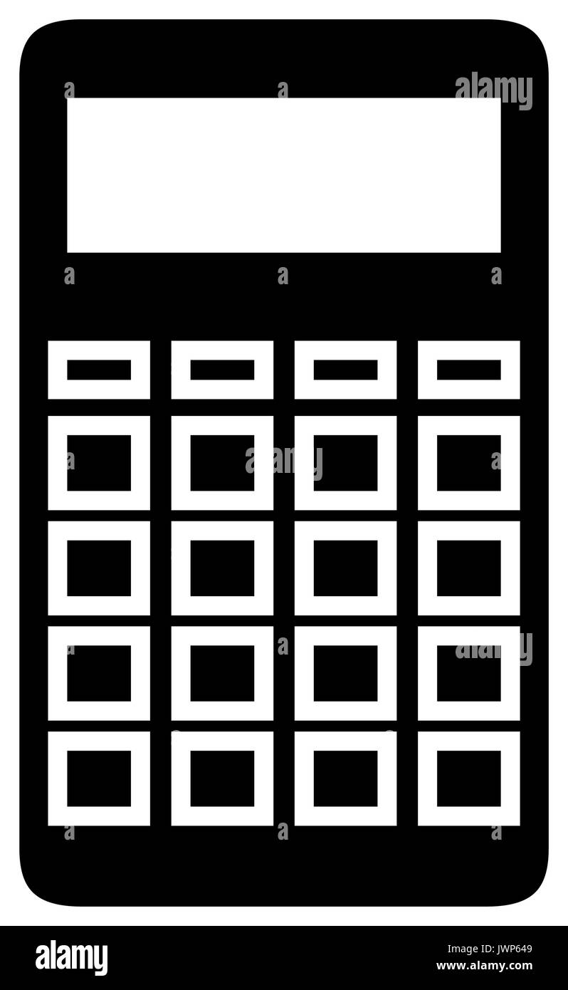 Calculator math device icon vector illustration graphic design Stock ...