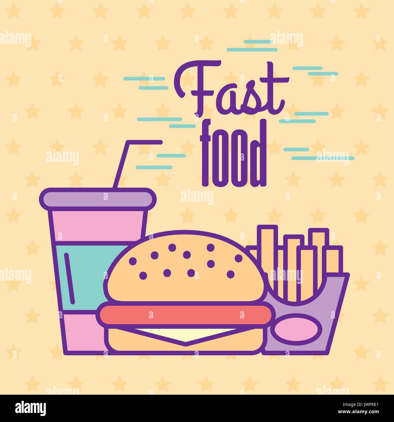 delicious fast food Stock Vector Image & Art - Alamy