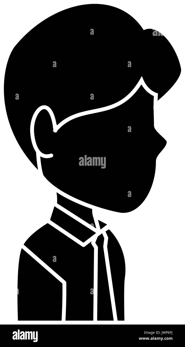 Man profile cartoon icon vector illustration graphic design Stock ...
