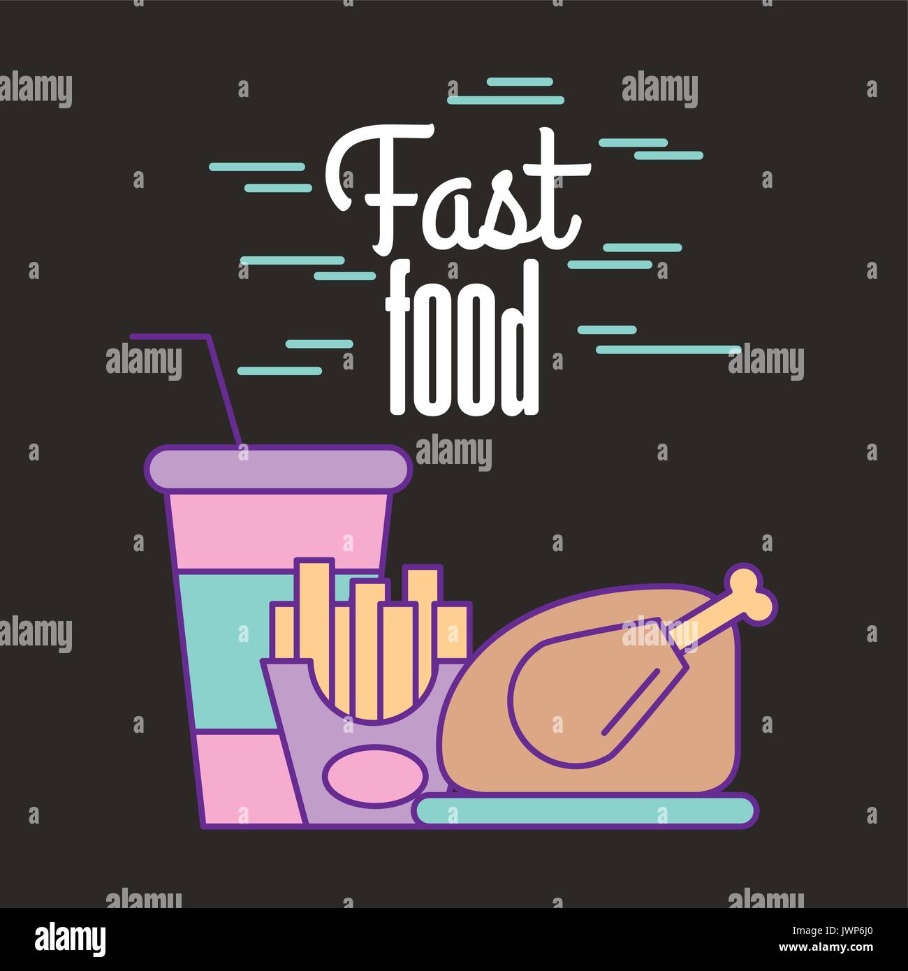 delicious fast food Stock Vector Image & Art - Alamy
