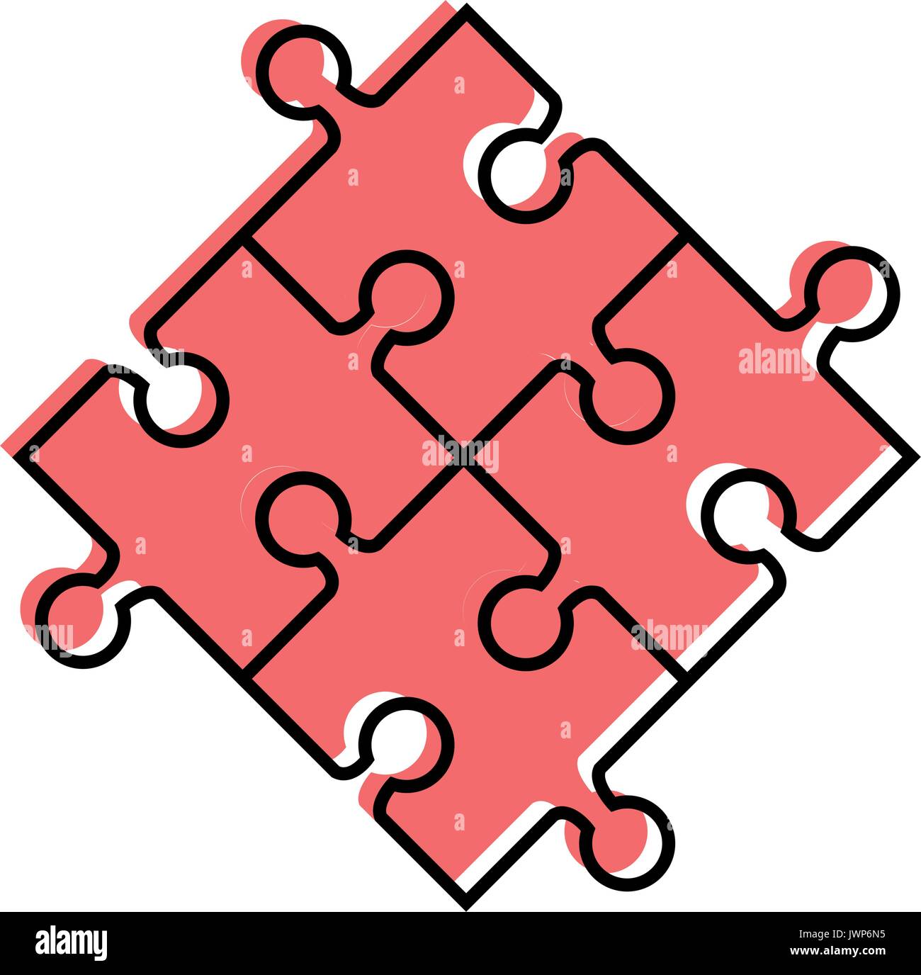 Puzzle piece symbol icon vector illustration graphic design Stock ...