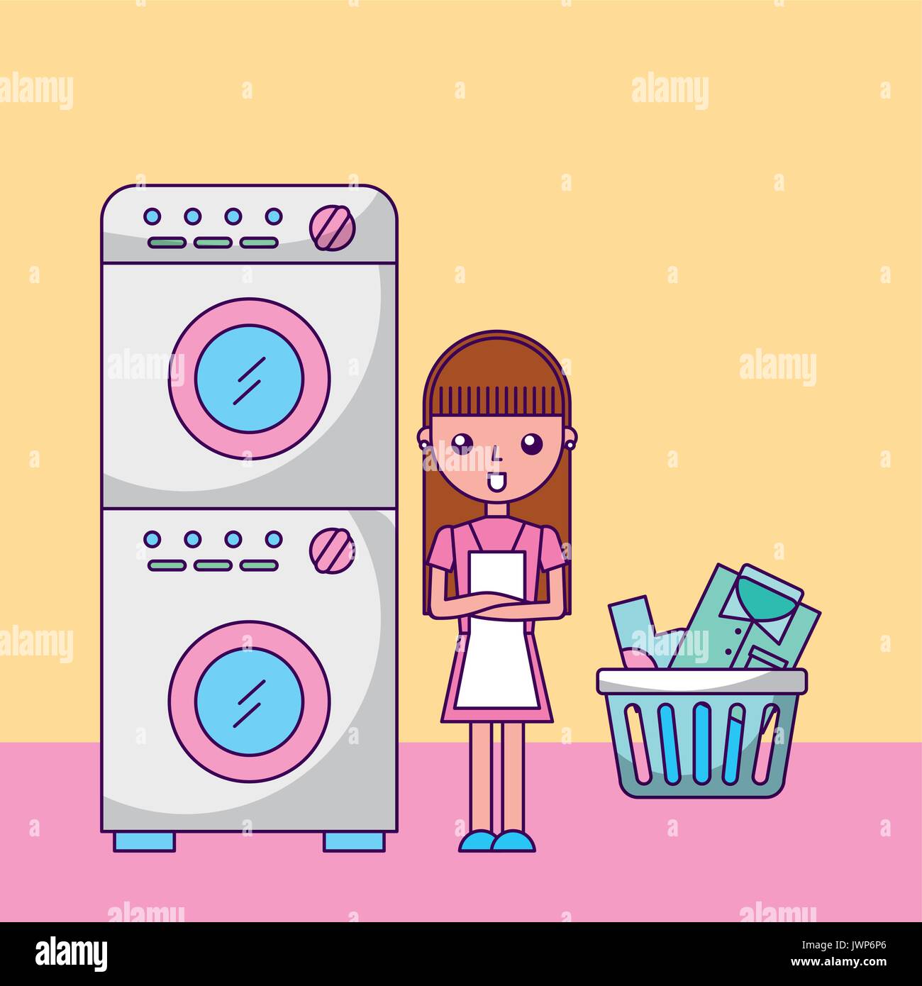 Laundry work clothes Stock Vector Image & Art - Alamy