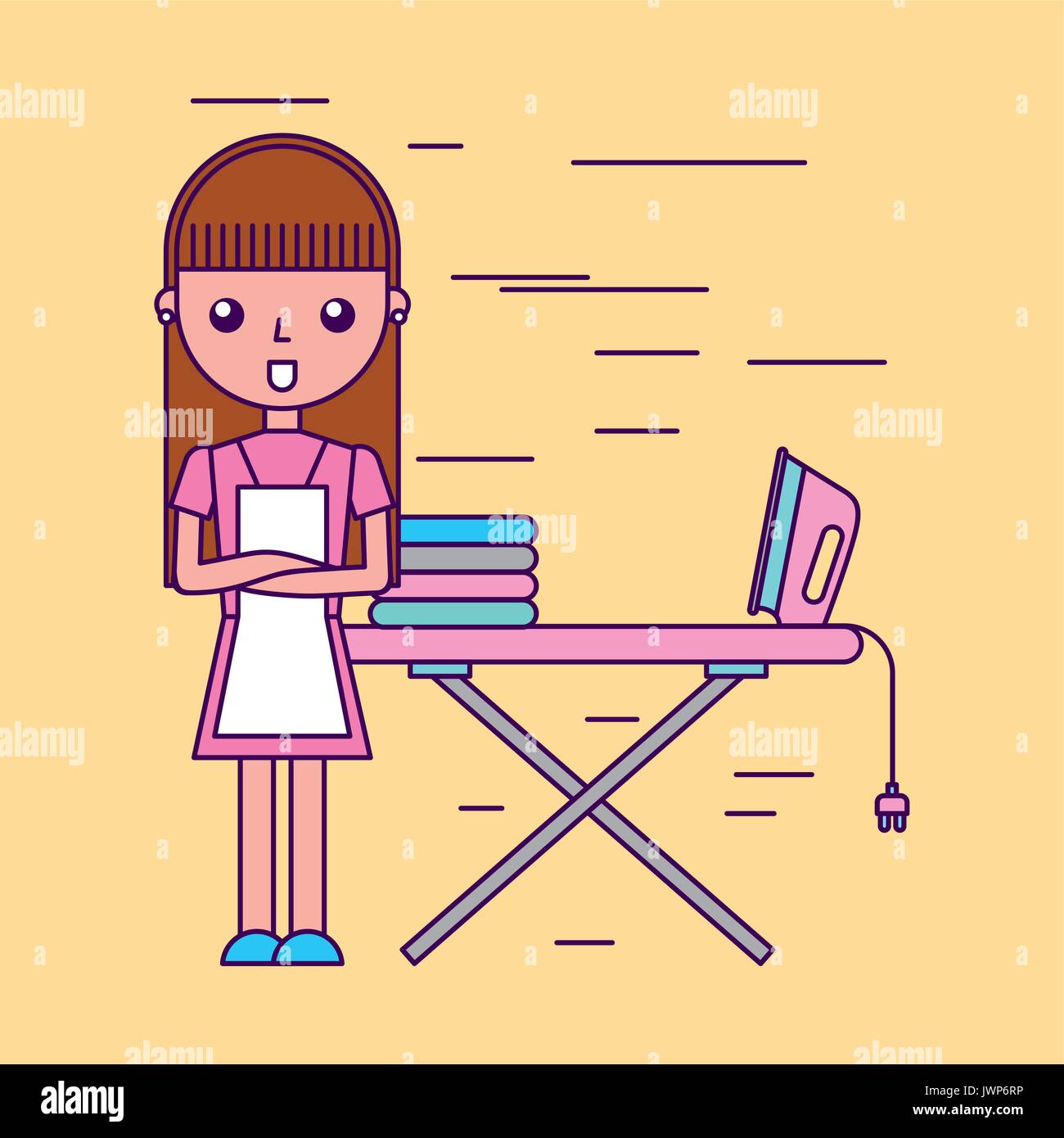 Laundry work clothes Stock Vector Image & Art - Alamy