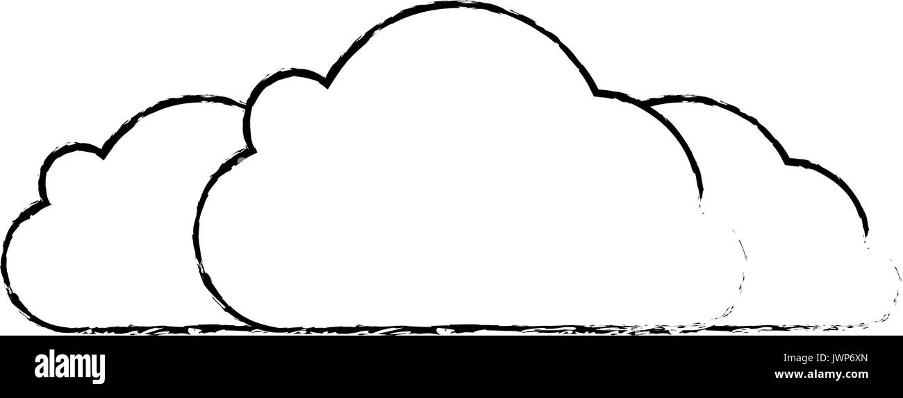 clouds icon over white background vector illustration Stock Vector ...