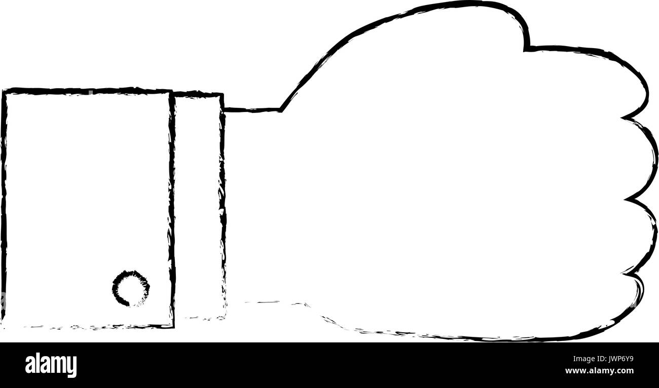 human hand icon over white background vector illustration Stock Vector ...