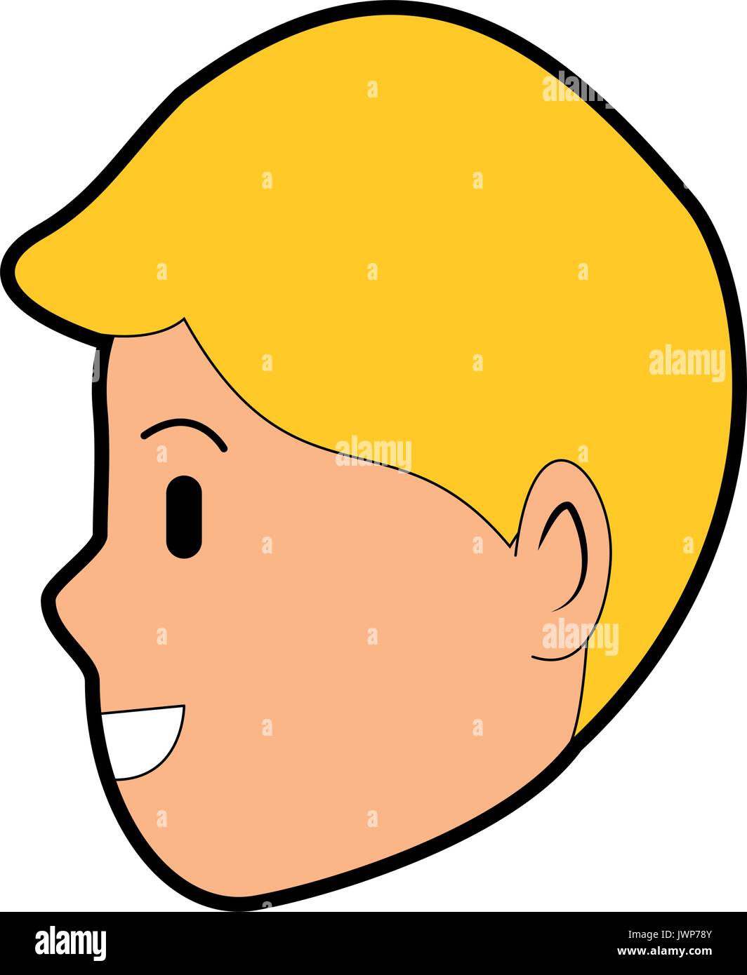 Man profile cartoon icon vector illustration graphic design Stock ...