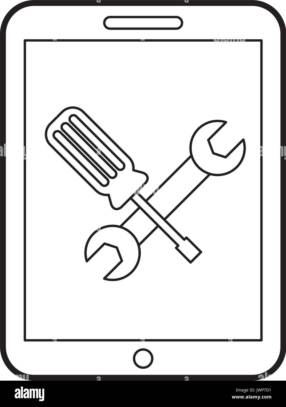 Device repair process Stock Vector Images - Alamy