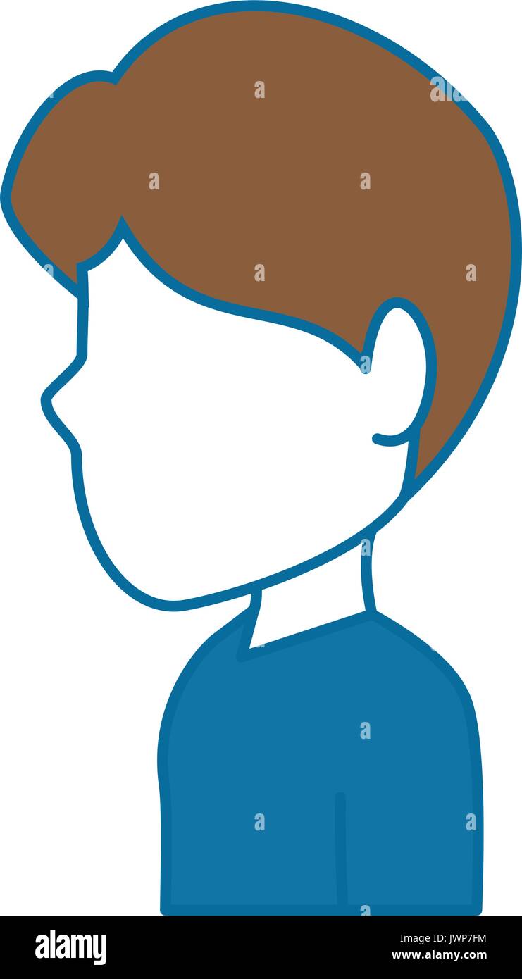 Man profile cartoon icon vector illustration graphic design Stock ...