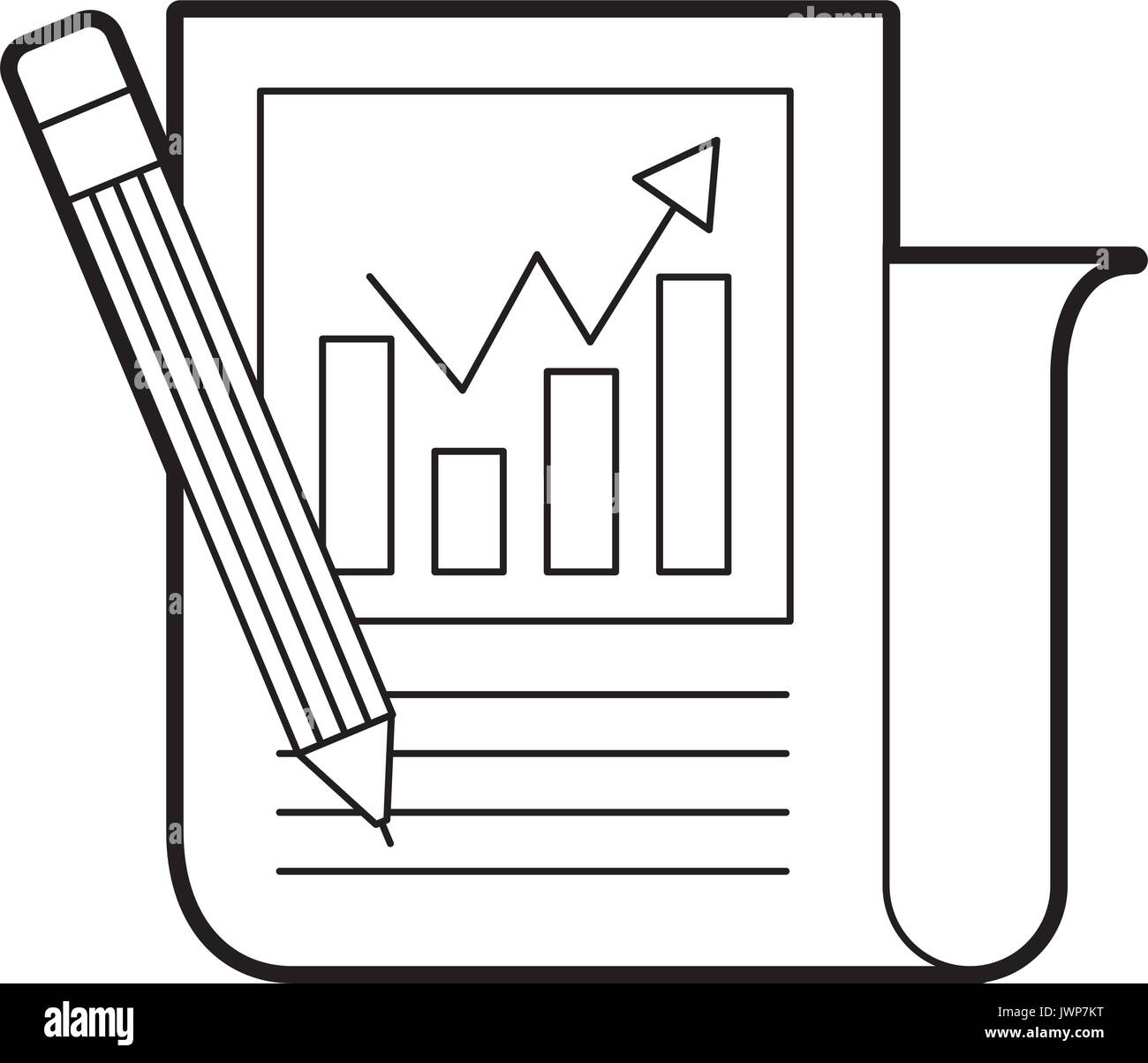 Statistical report isolated icon Stock Vector Image & Art - Alamy