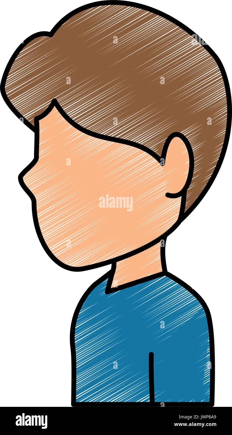 Man profile cartoon icon vector illustration graphic design Stock ...