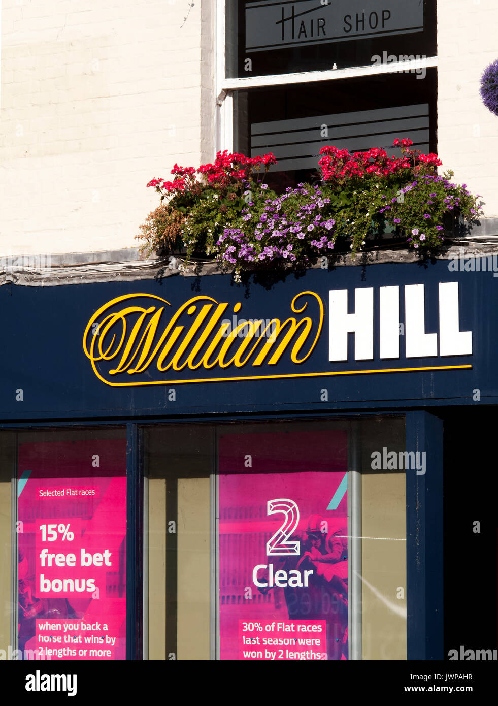 Racing william hill signage hi-res stock photography and images - Alamy