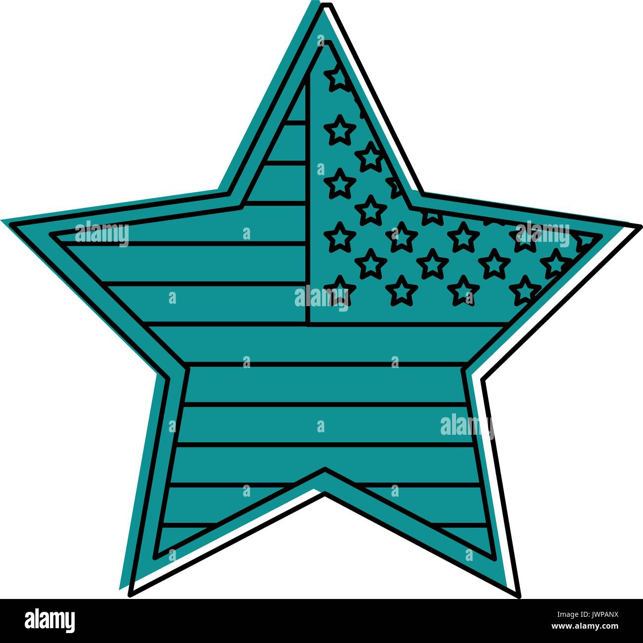 American star spangled banner flag Stock Vector Images - Alamy