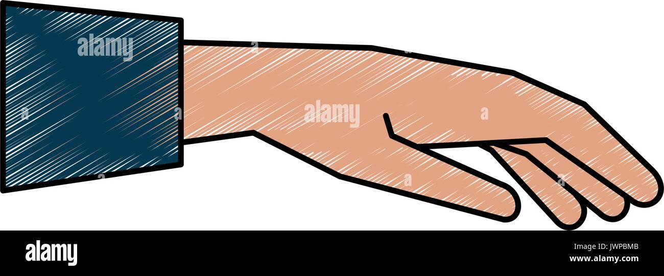 open hand facing down sideview icon image Stock Vector Image & Art - Alamy