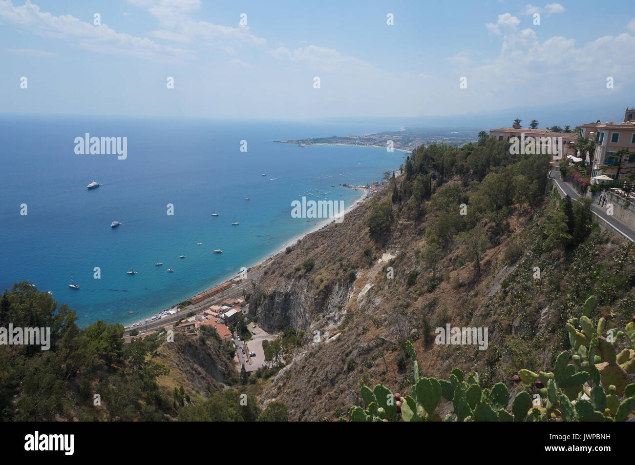 View from taormina hi-res stock photography and images - Alamy