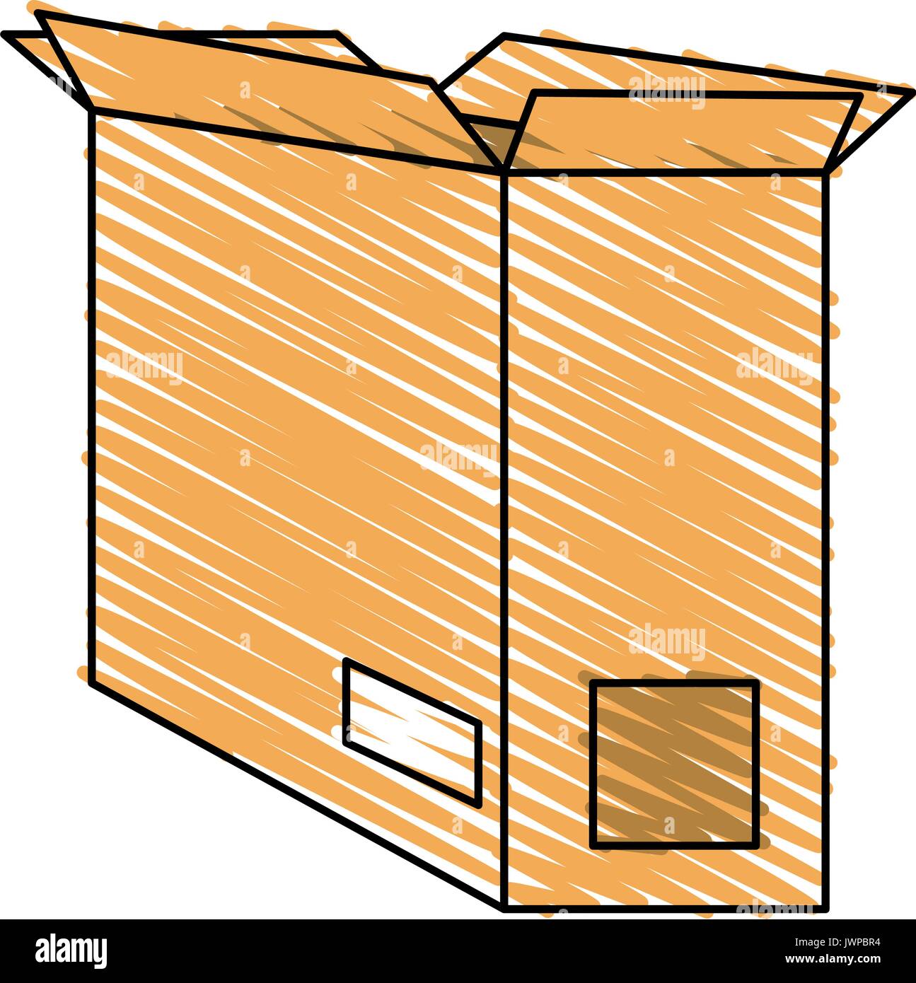open cardboard box icon image Stock Vector Image & Art - Alamy