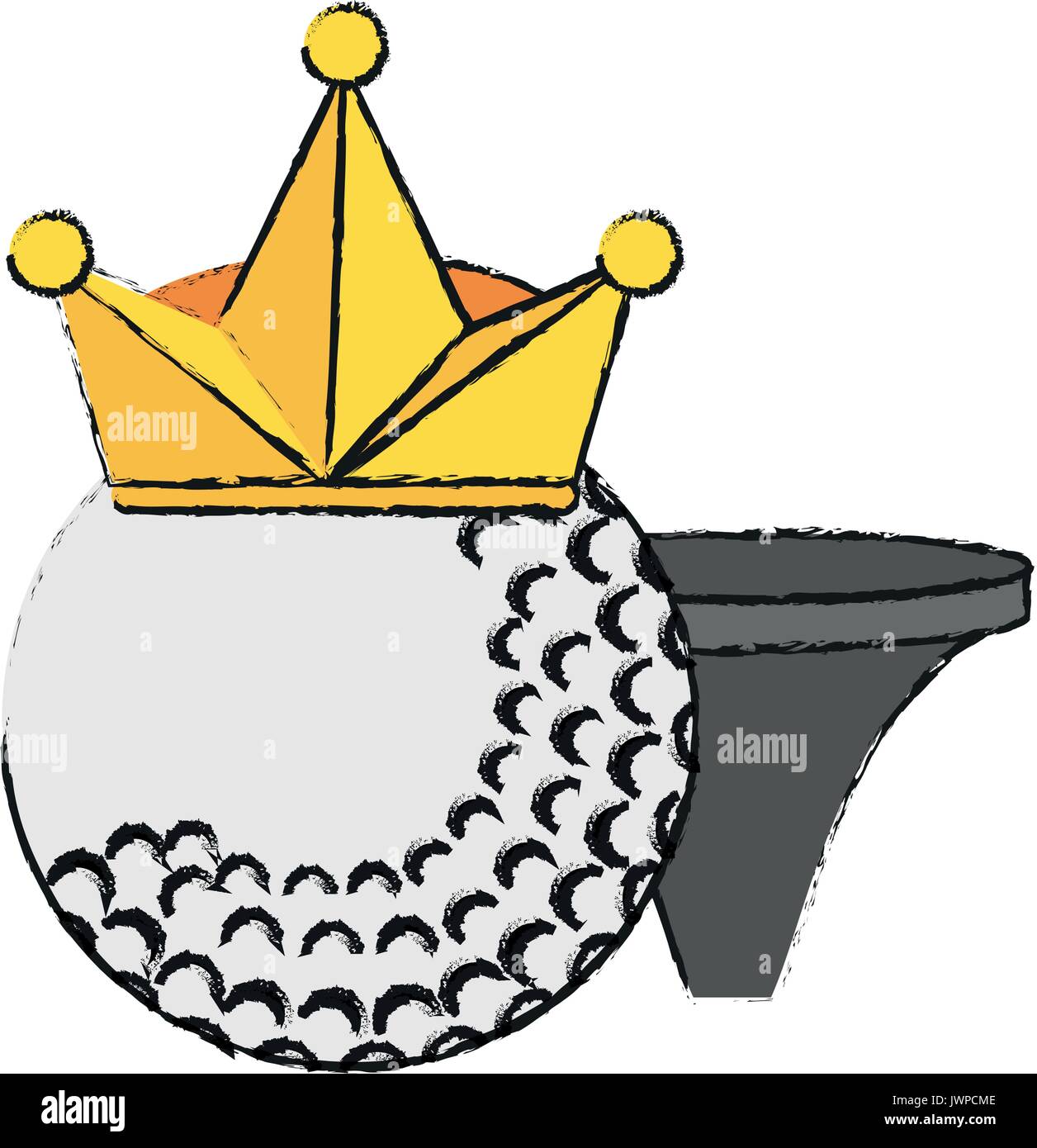 Tee crown Stock Vector Images - Alamy