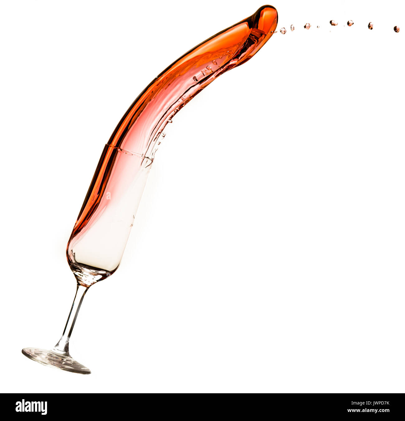 Wine glass falling spilling red hi-res stock photography and images - Alamy