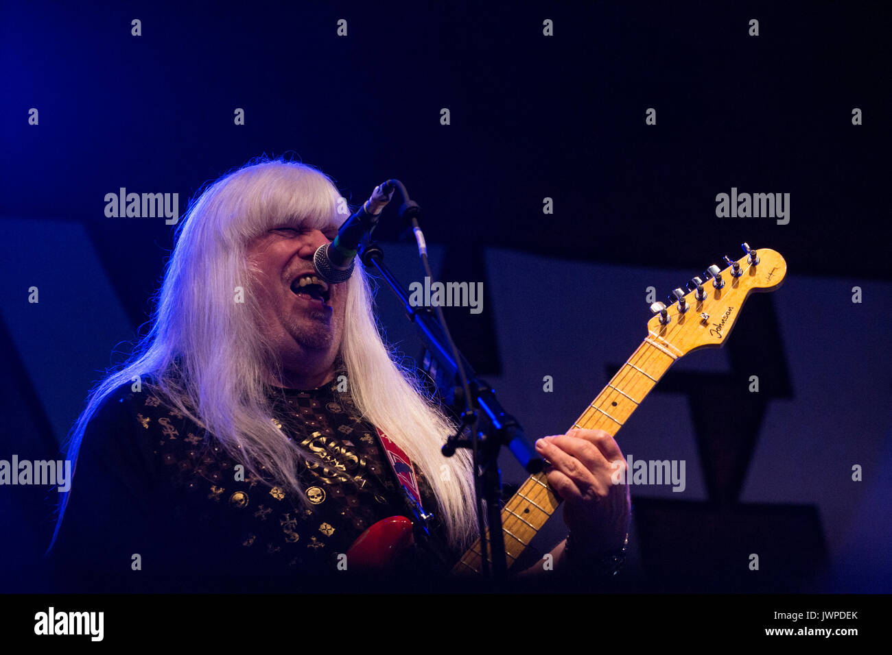 Pictured: Andy Scott. Concert of the British band The Sweet, Ruhrbühne ...
