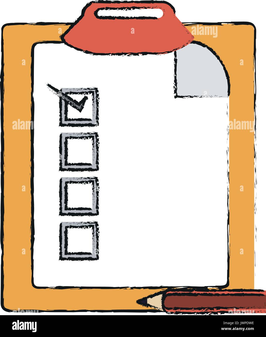 clipboard with checklist icon image Stock Vector Image & Art - Alamy