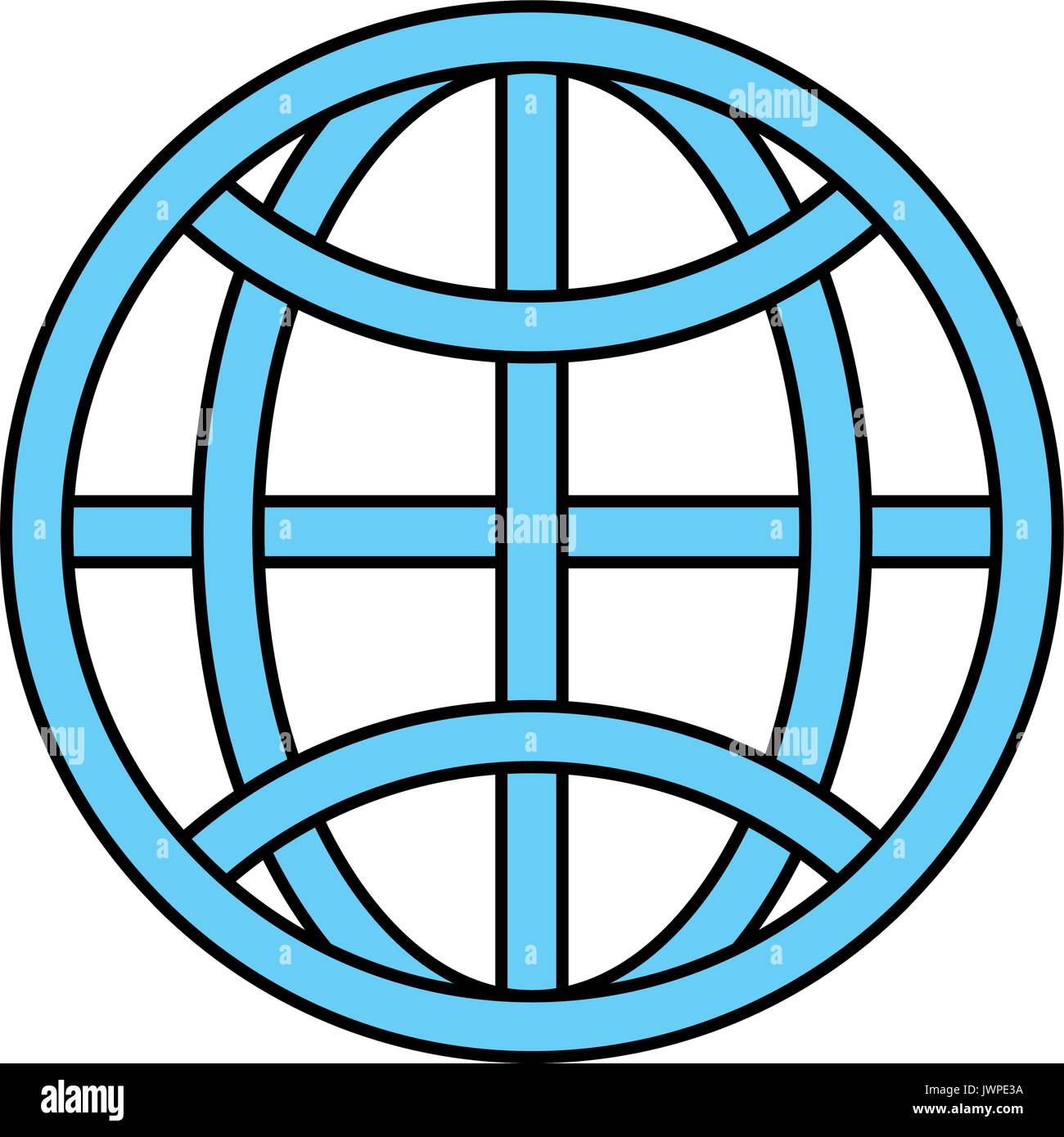 earth globe diagram communication icon image Stock Vector Image & Art ...