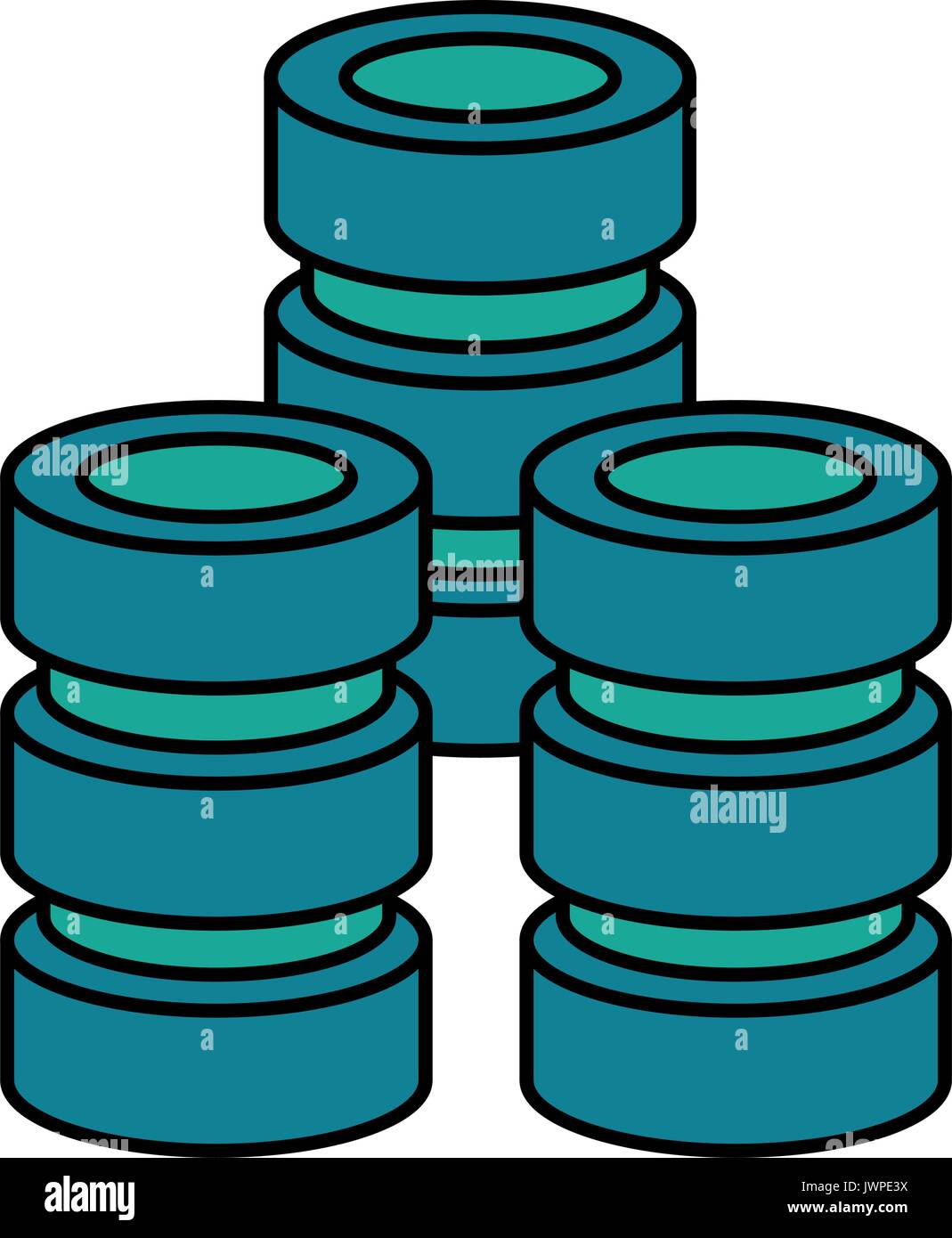 Computer databases Stock Vector Images - Alamy