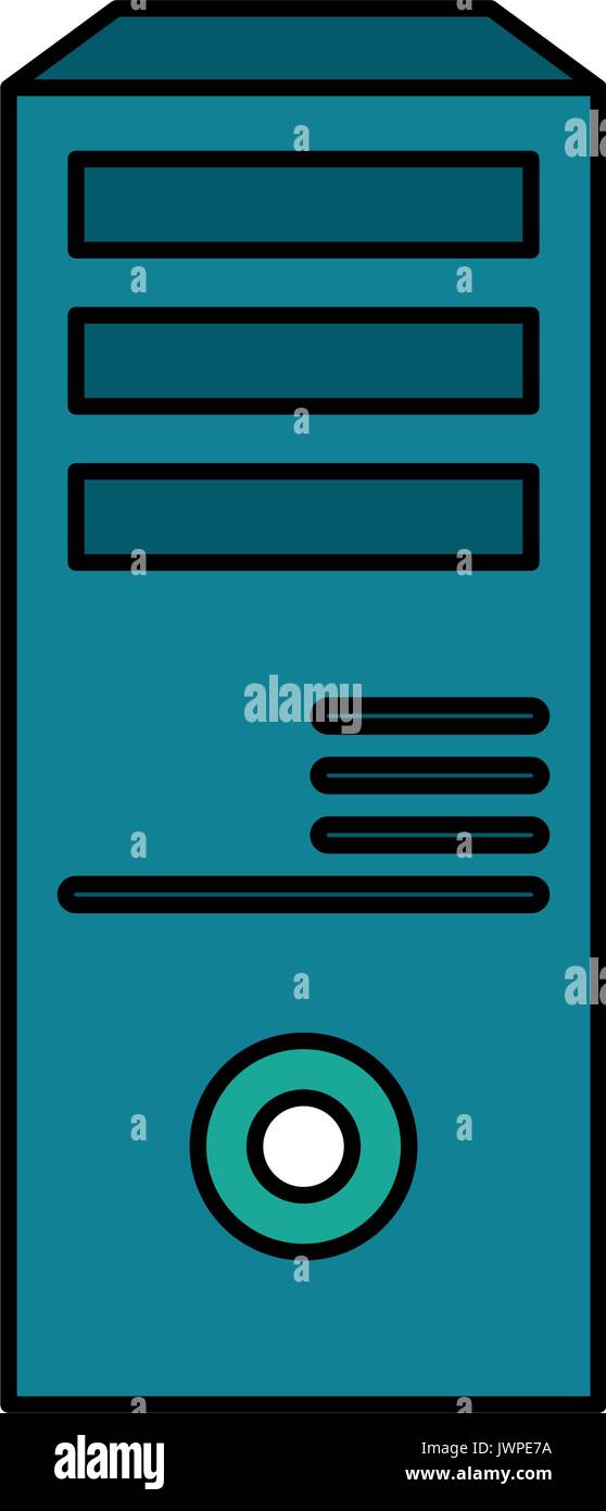 Cpu computer tower icon vector hi-res stock photography and images - Alamy