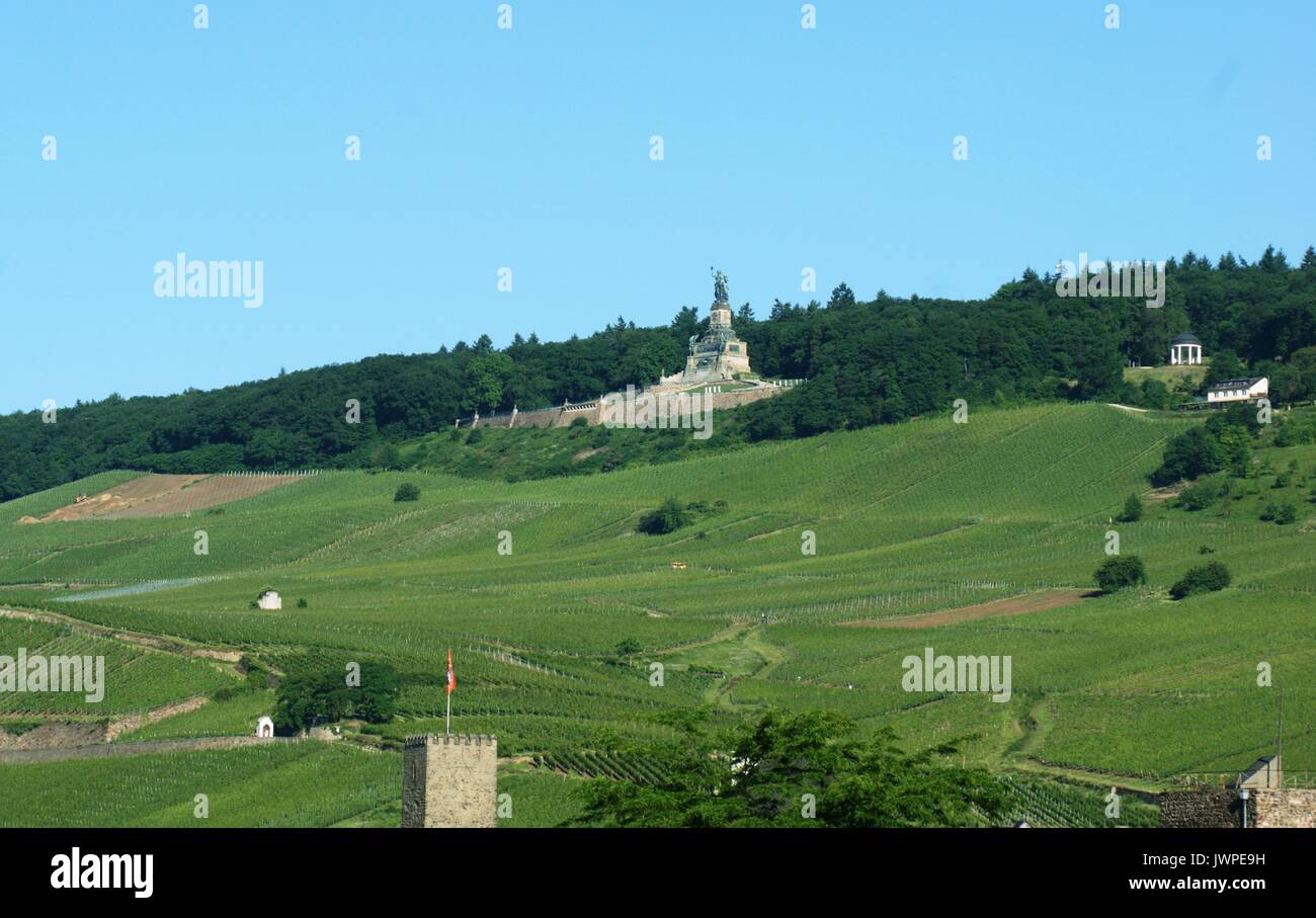 The Niederwald Monument, Rudesheim Germany Stock Photo - Alamy