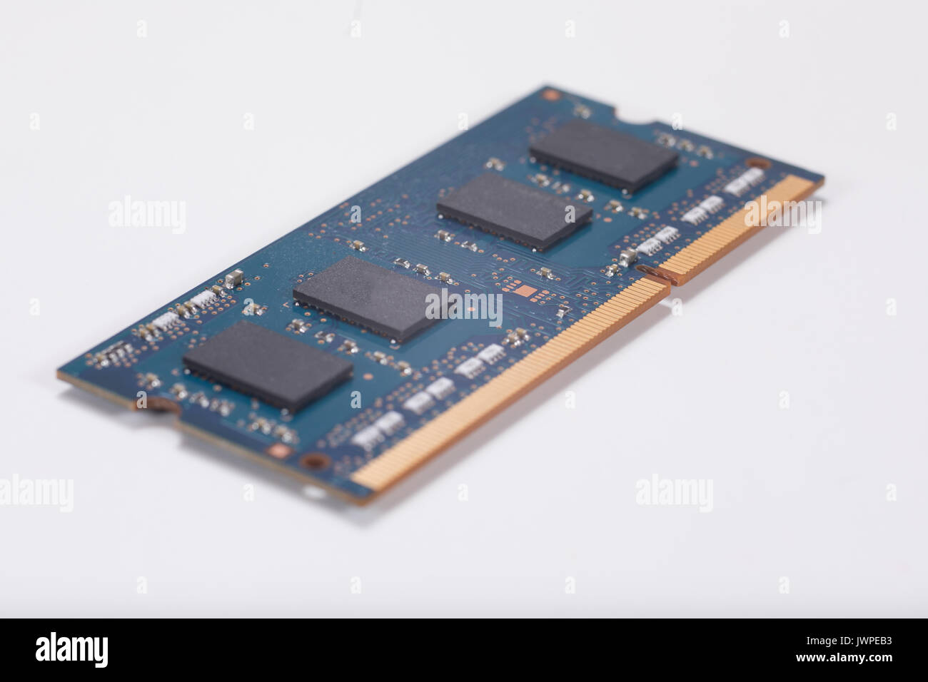 Computer RAM memory card against plain background Stock Photo - Alamy
